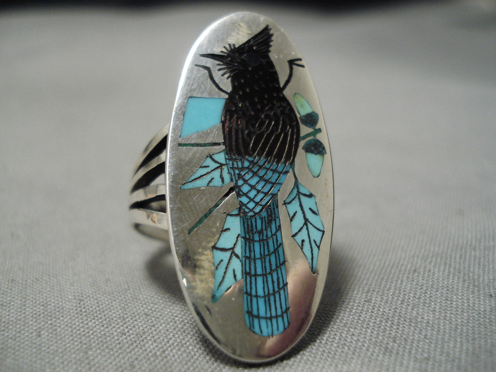 Important Native American Zuni Harland Coonsis Turquoise Sterling Silv ...