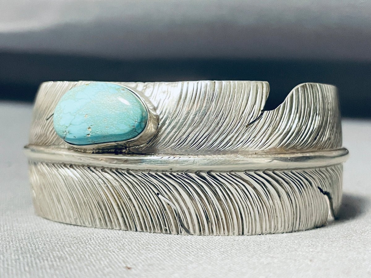 Important Vintage Native American Navajo Ben Begaye (d)turquoise Sterl ...