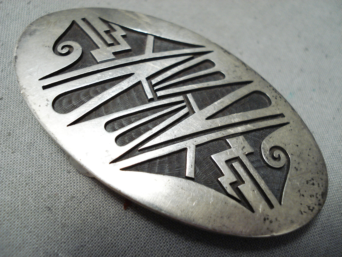 Emery Holmes Magnificent Native American Hopi Sterling Silver Buckle ...