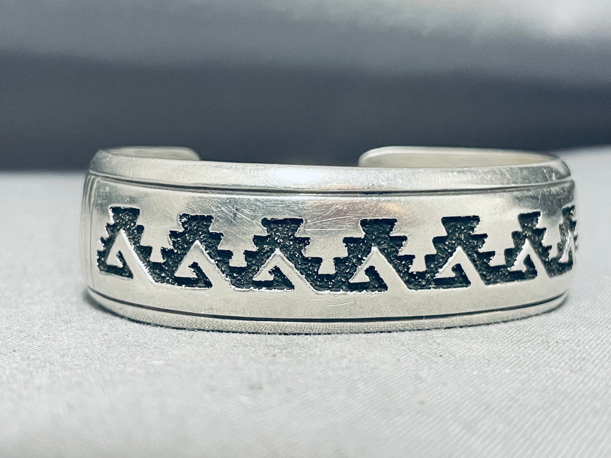 Authentic Vintage Native American Navajo Thomas Singer Sterling Silver ...