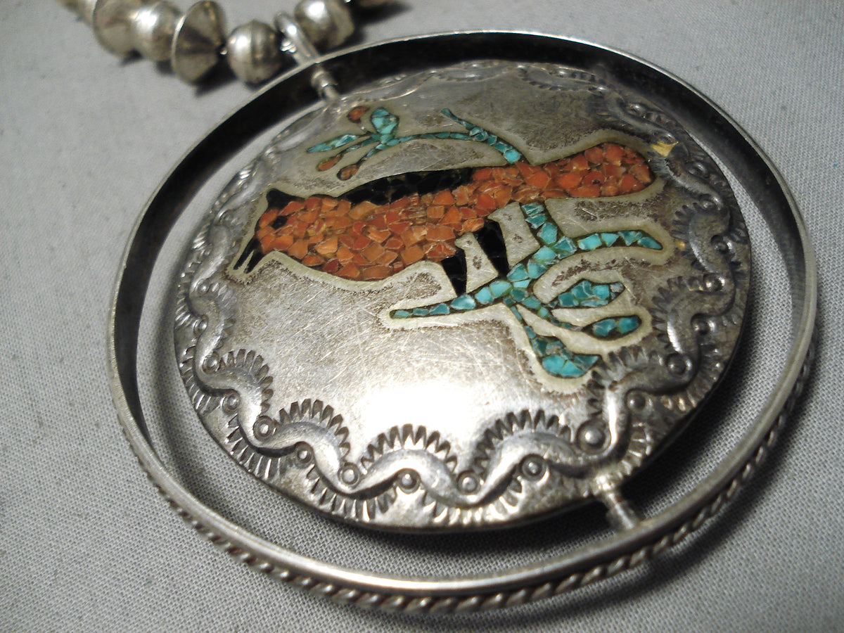 Museum Spinner Bird Vintage Native American Navajo Turquoise Sterling ...