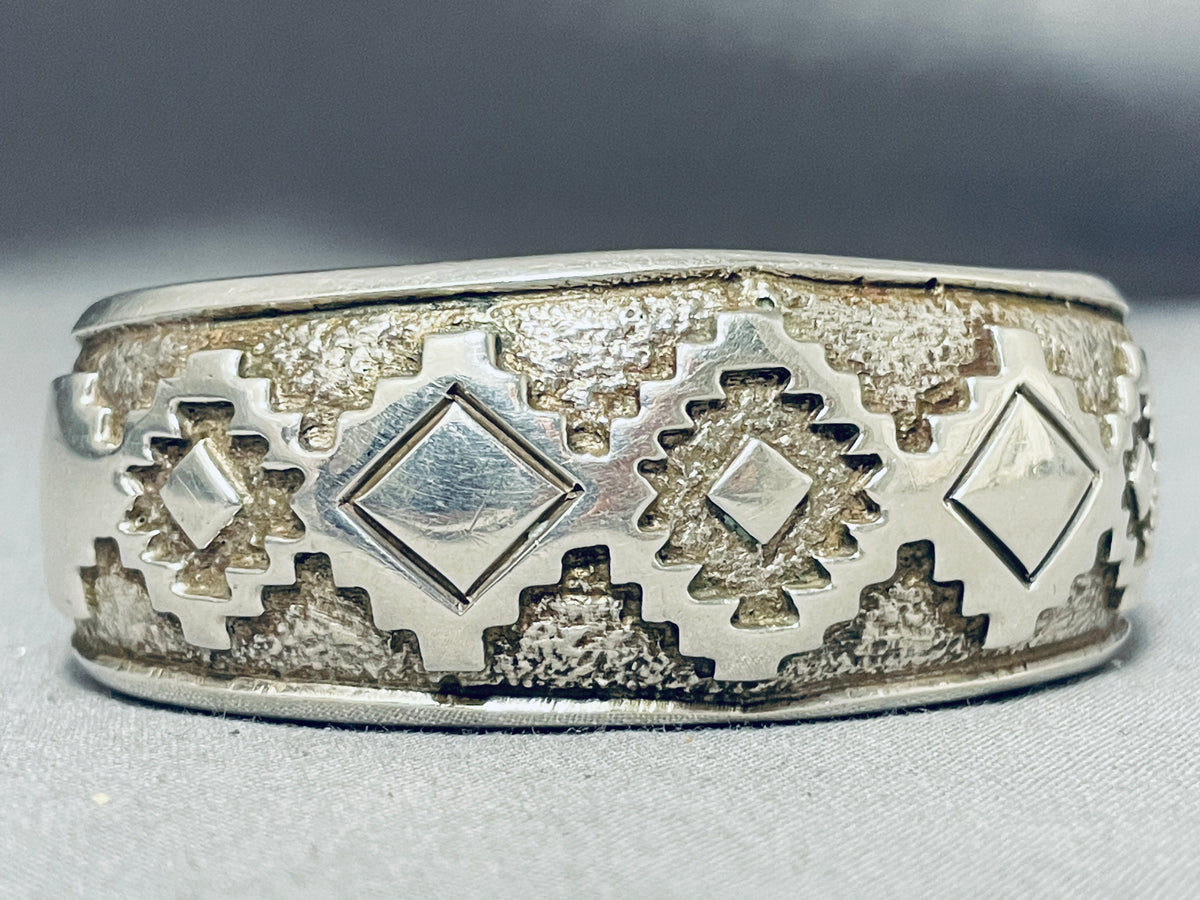 Tommy Jackson Fascinating Vintage Native American Navajo Sterling Silv ...