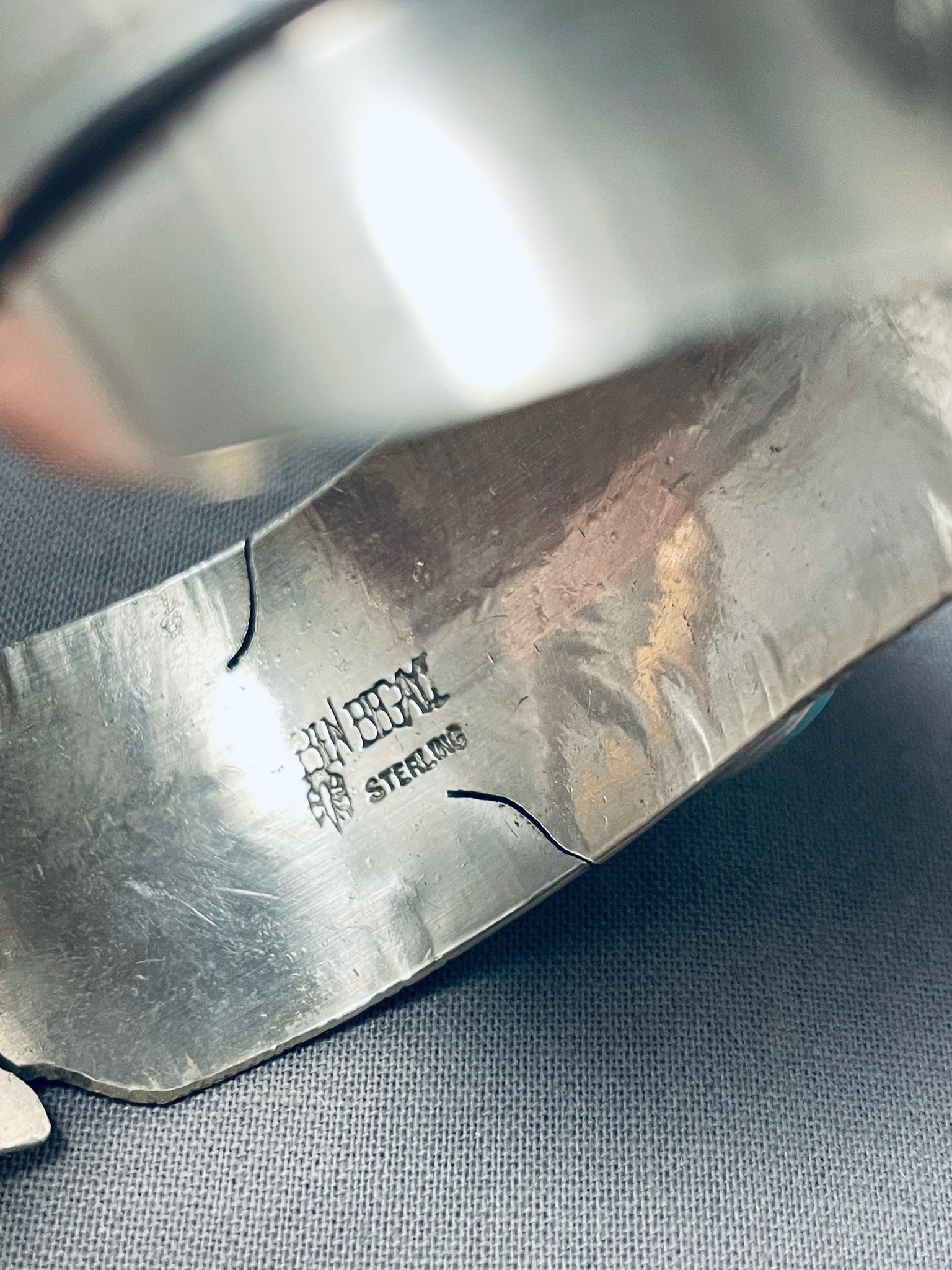 Important Vintage Native American Navajo Ben Begaye (d)turquoise Sterl ...