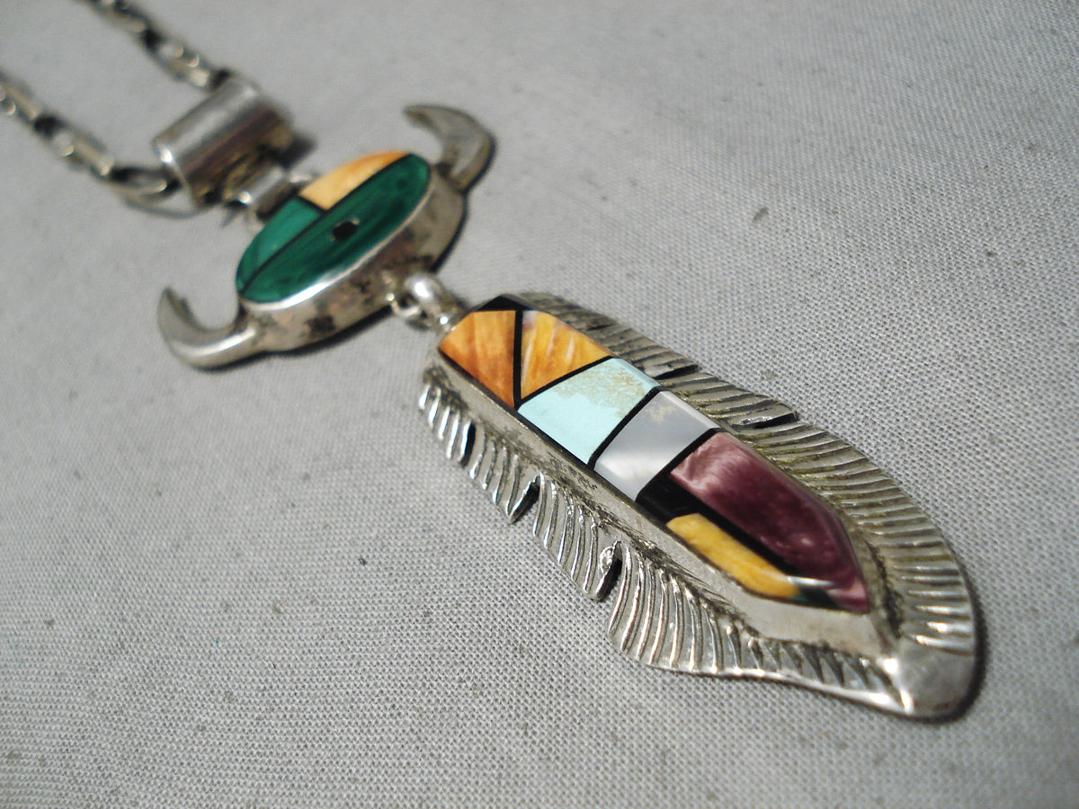 Important Vintage Native American Navajo Frank Yellowhorse Turquoise S ...