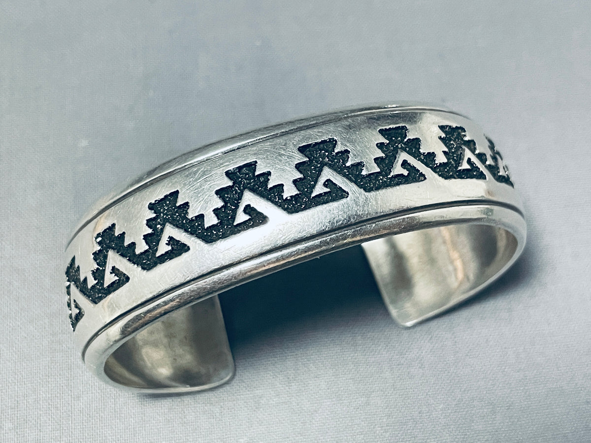 Authentic Vintage Native American Navajo Thomas Singer Sterling Silver ...