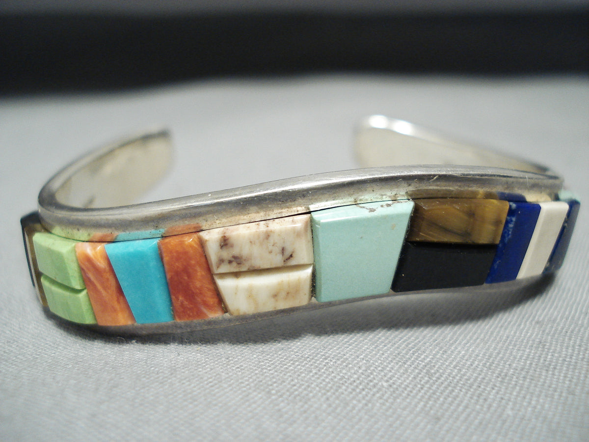 Important Vintage Native American Navajo Tommy Jackson Turquoise Sterl ...