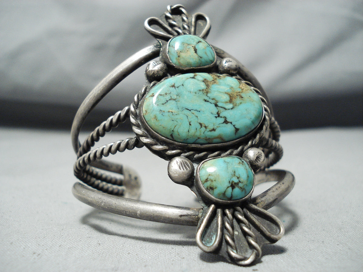 Towering Tripe Stone Vintage Native American Navajo Royston Turquoise ...