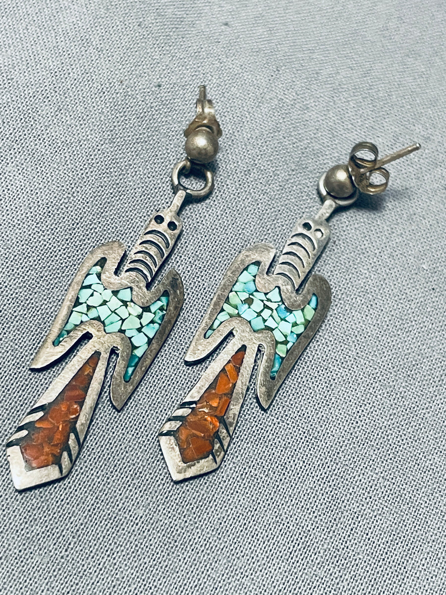 Authentic Thomas Singer Vintage Native American Navajo Turquoise Sterl ...