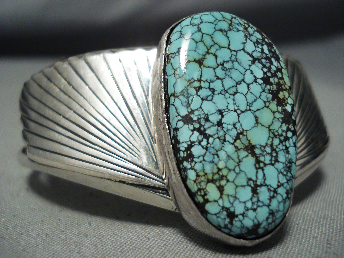 Bursts Of Silver Vintage Native American Navajo Spider Turquoise Sterl ...