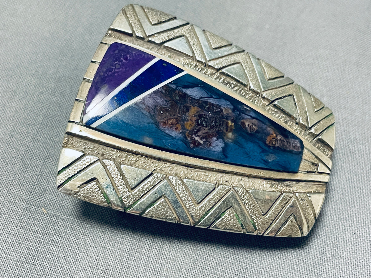 Native American Important Lee Epperson Vintagr Cherokee Lapis Sterling ...