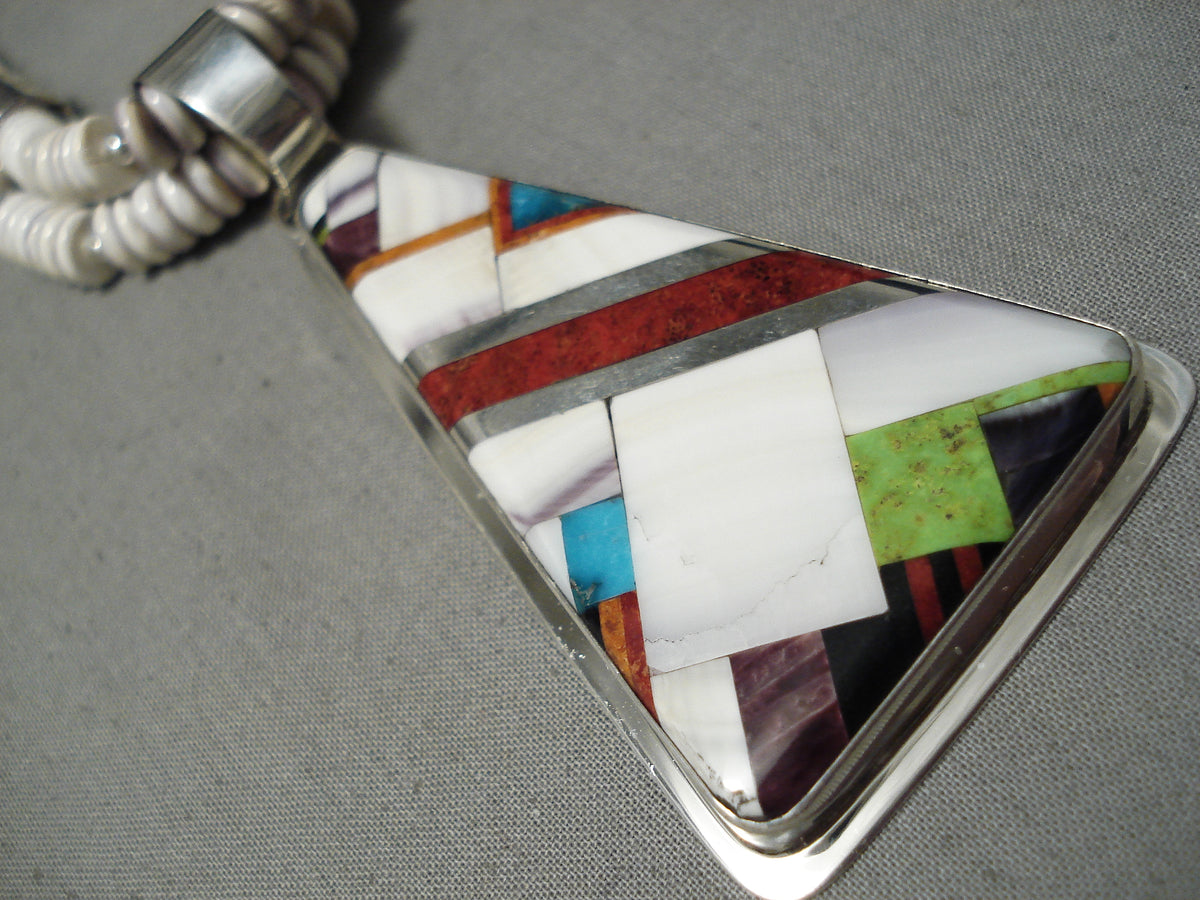 Native American Important Santo Domingo Daniel Coriz Turquoise Sterlin ...