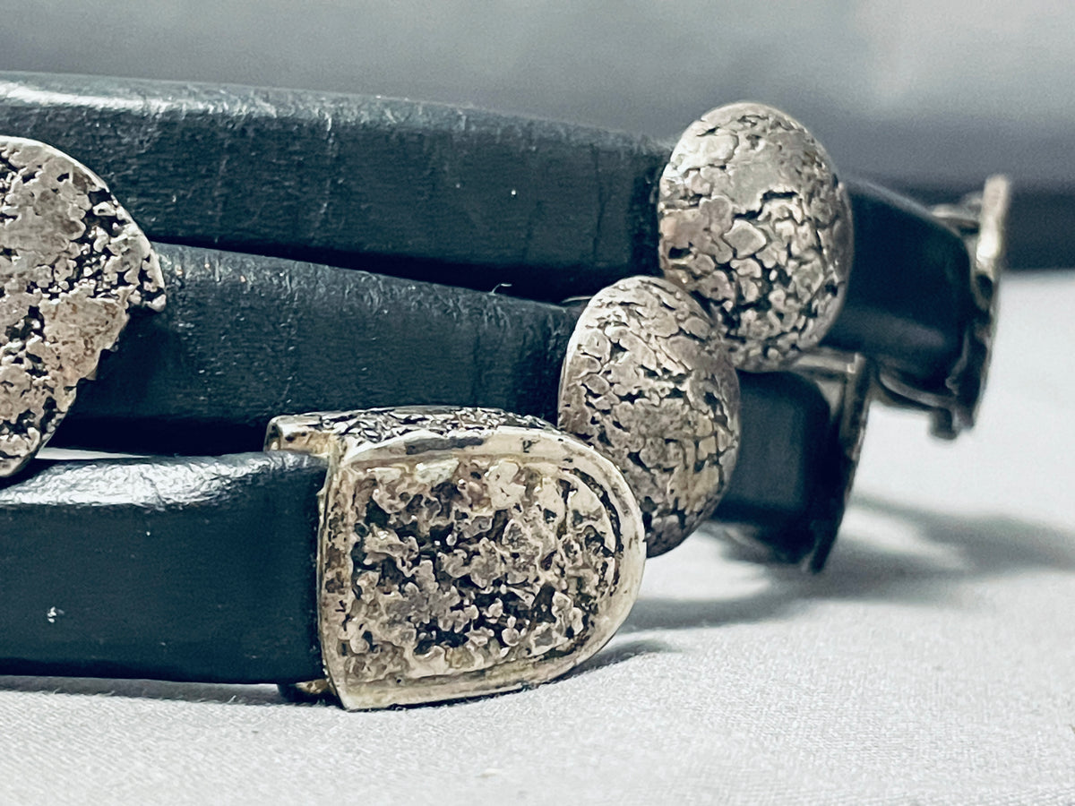 Animal Sturdy Sterling Silver Vintage Native American Navajo Concho Be ...