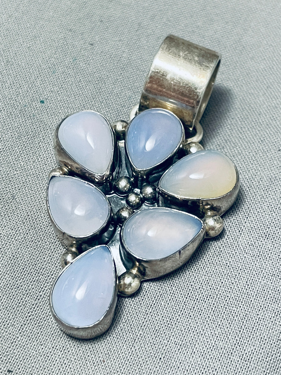 Breathtaking Native American Navajo Moonstone Sterling Silver Pendant ...