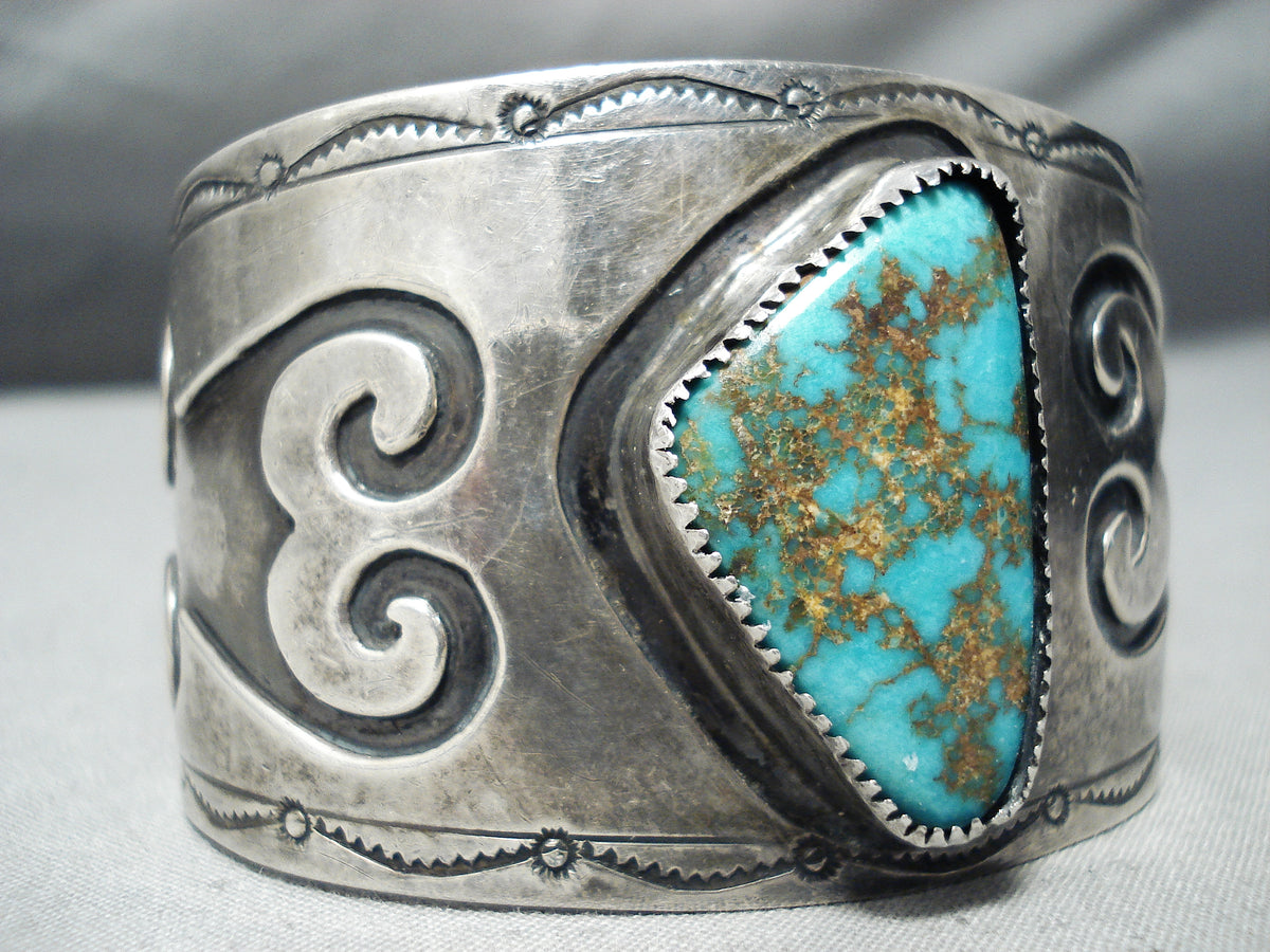 Museum Vintage Hopi/ Native American Navajo Turquoise Sterling Silver ...