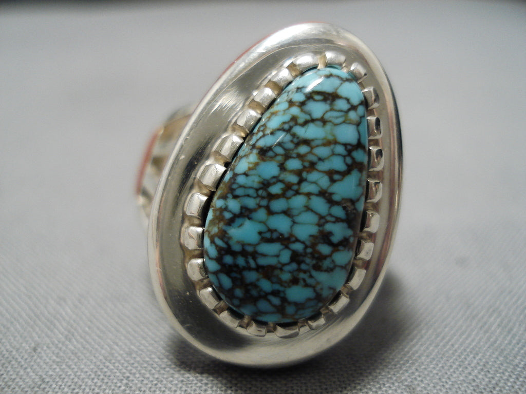 Important Native American Navajo Michael Perry Turquoise Coral Sterlin ...