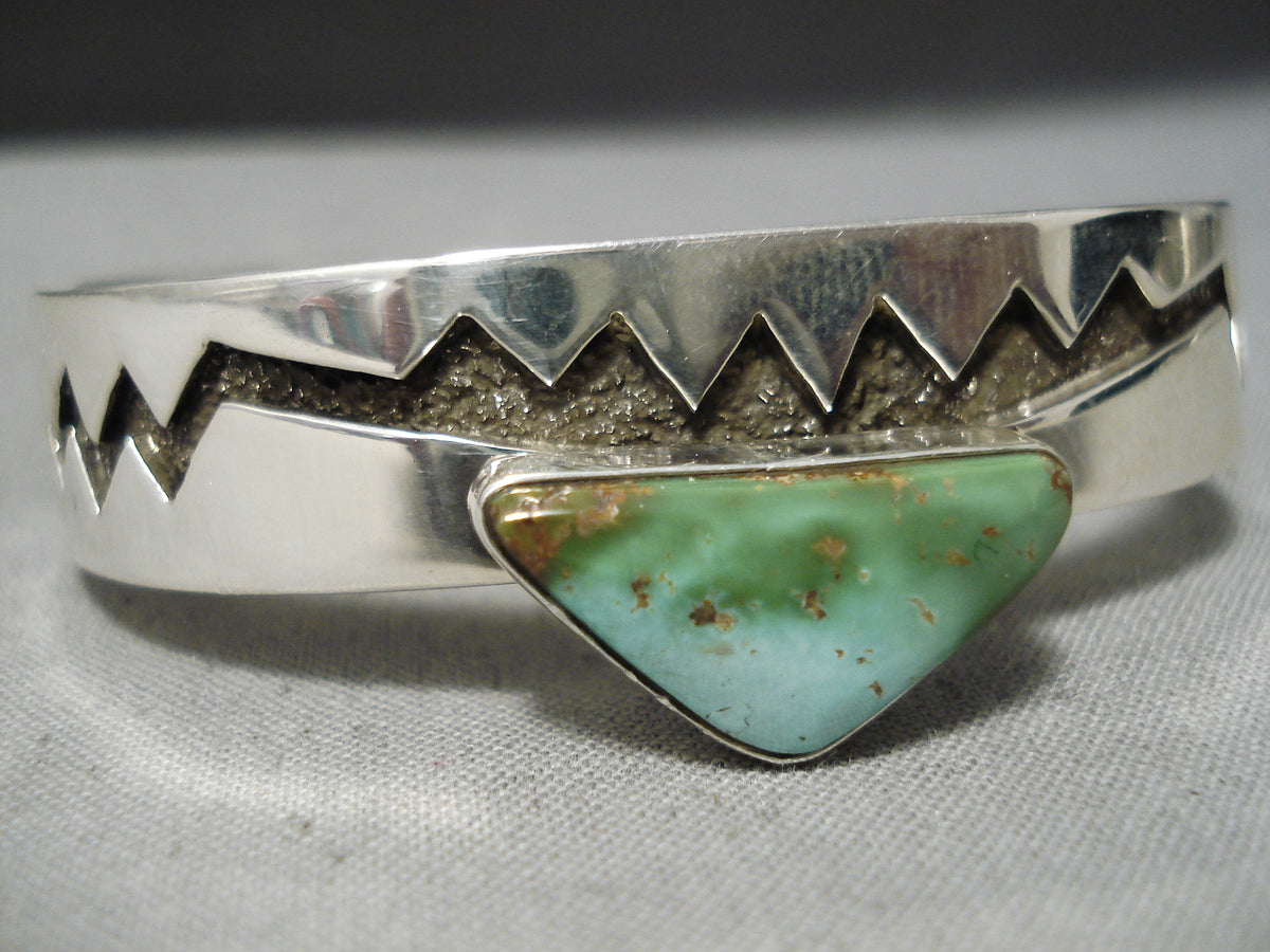 Important Vintage Native American Navajo Tommy Jackson Damale Turquois ...