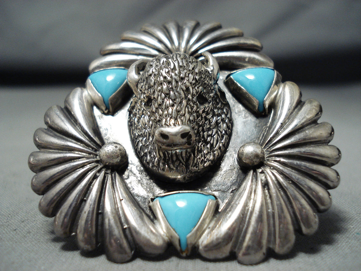 Amazing Native American Navajo Sleeping Beauty Turquoise Sterling Silv ...