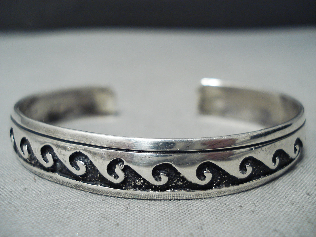 Authentic Vintage Native American Navajo Sterling Silver Thomas Singer ...