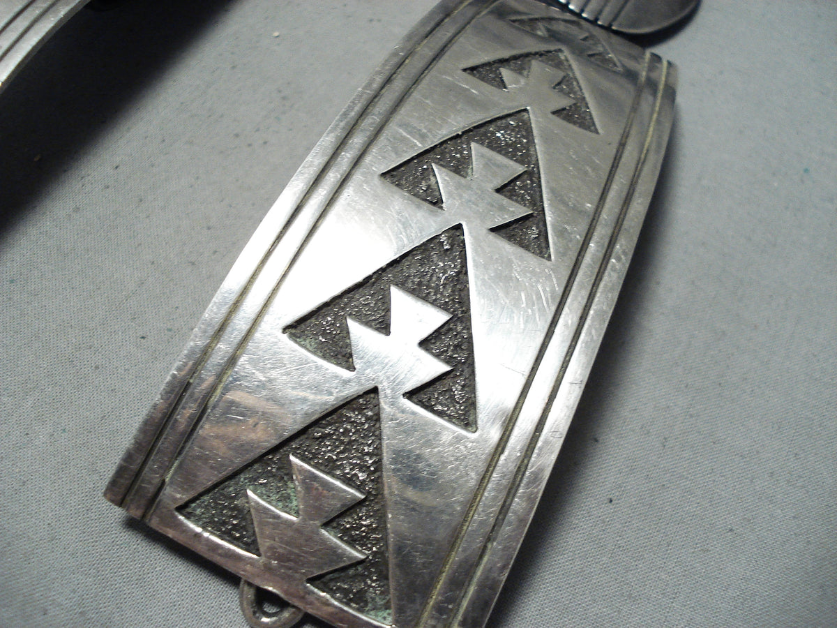 Authentic Vintage Native American Navajo Tommy Jackson 1987 Sterling S ...