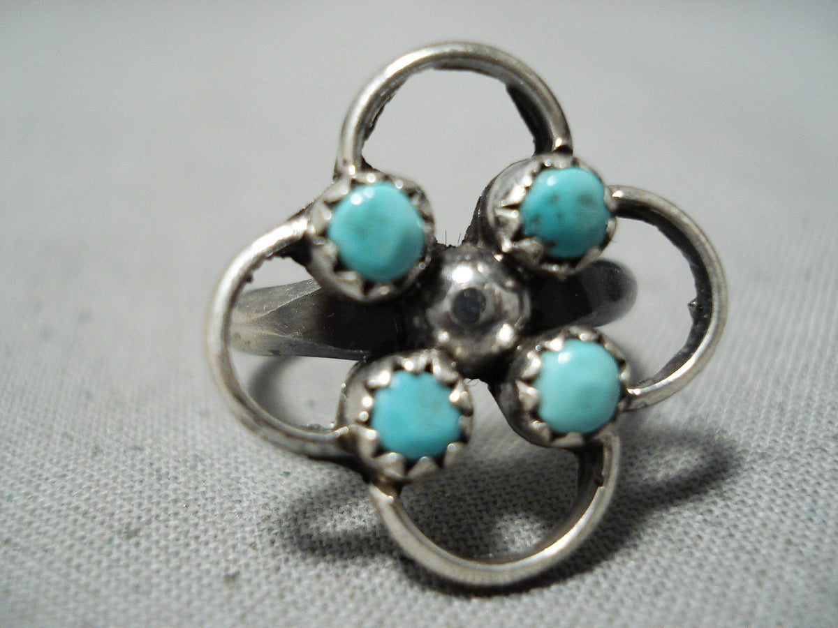 Beautiful Vintage Native American Navajo Snake Eyes Turquoise Sterling ...