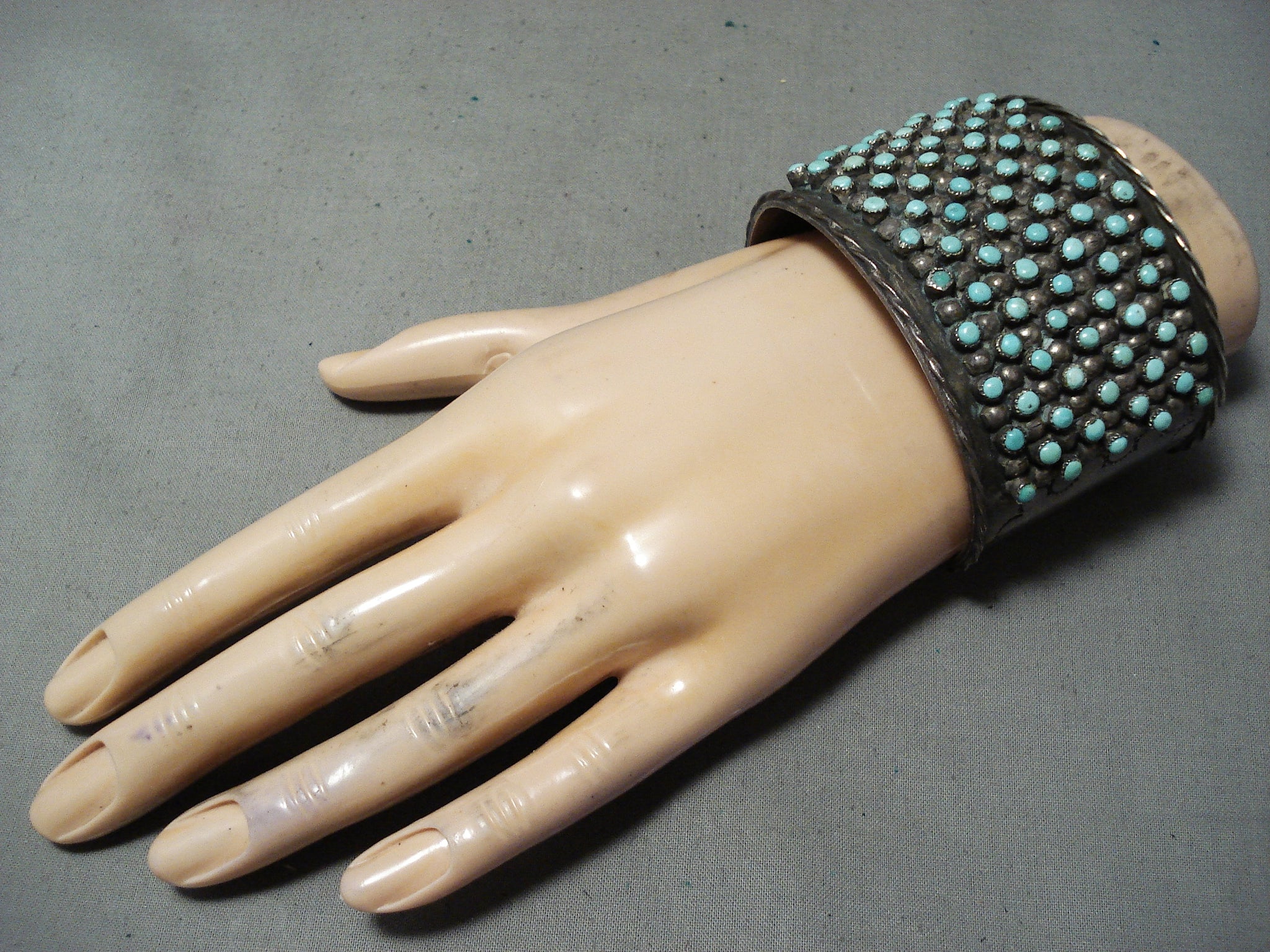 Biggest Heaviest Vintage Native American Navajo Turquoise Snake Eyes S ...