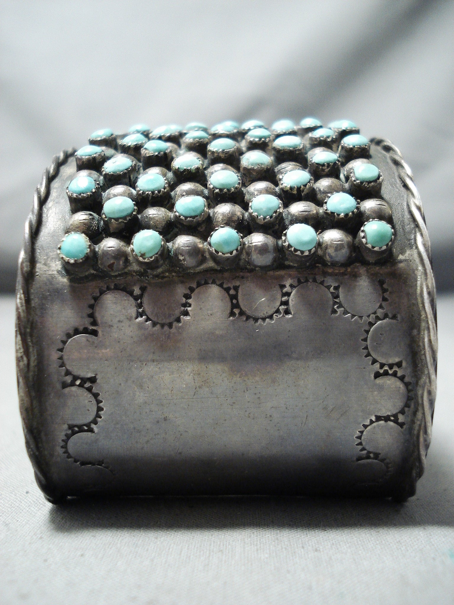 Biggest Heaviest Vintage Native American Navajo Turquoise Snake Eyes S ...