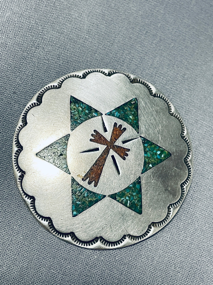 Carl Allen Begay Vintage Native American Navajo Turquoise Sterling Sil ...