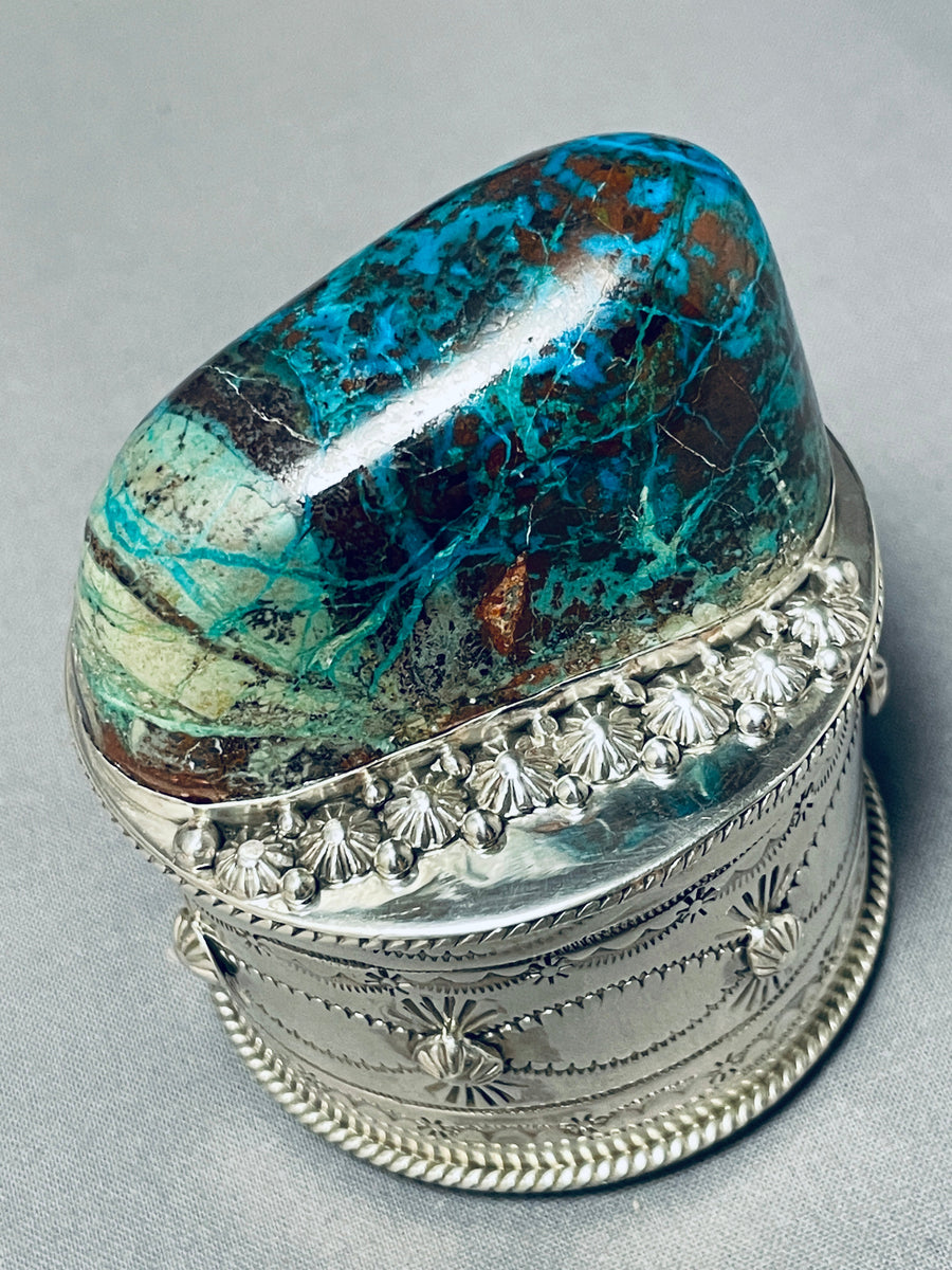 Important Ben Ebagye (d) Vintage Native American Navajo Turquoise Ster ...
