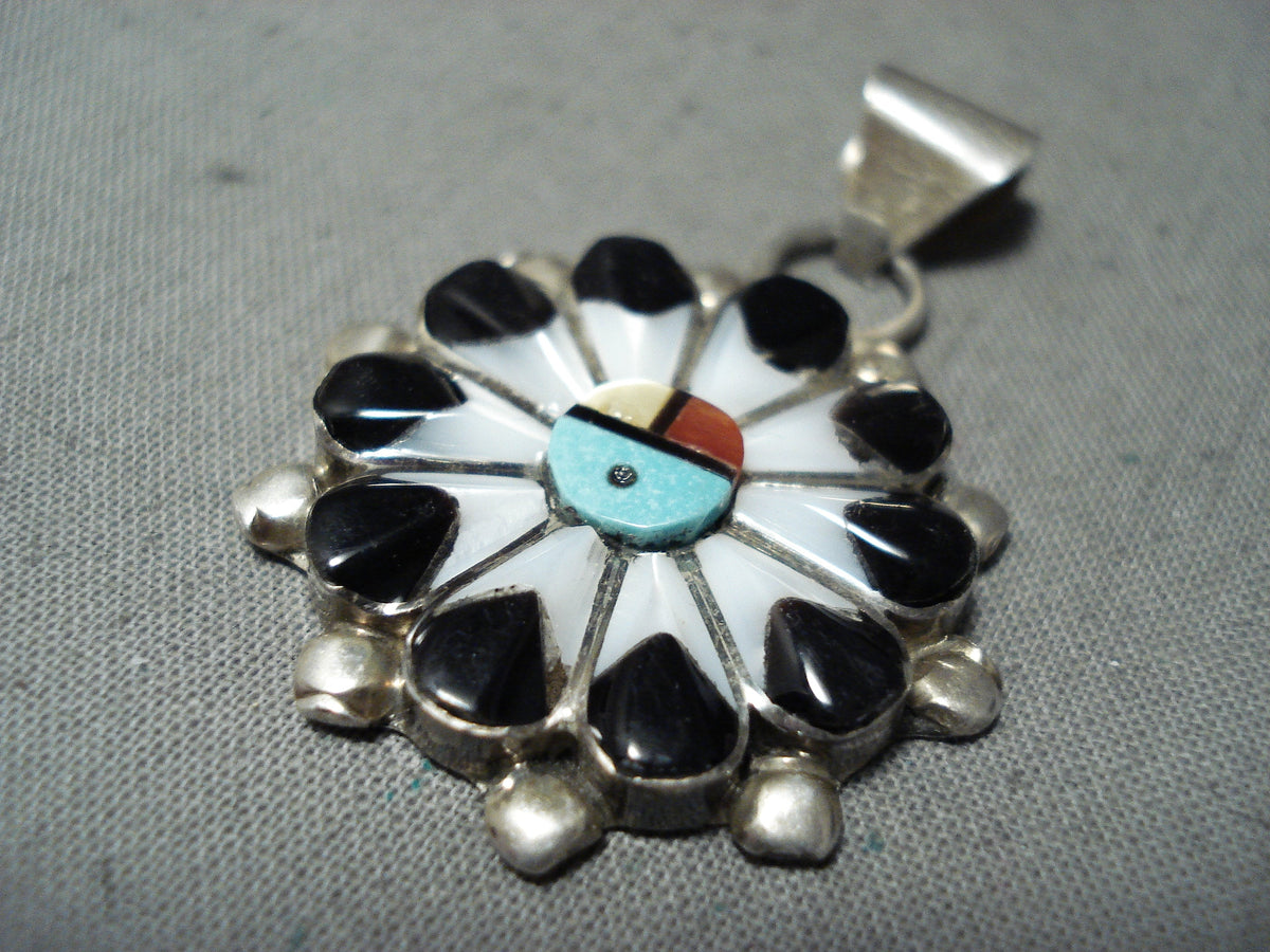 Important Vintage Native American Zuni Andrew Dewa Turquioise Sterling ...