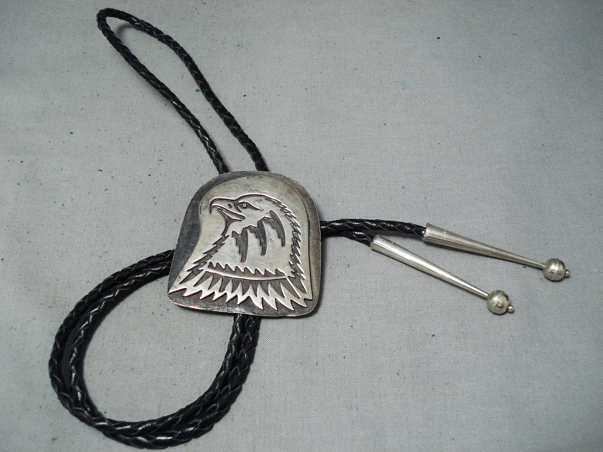 Majestic Native American Navajo Sterling Silver Eagle Bolo – Nativo Arts
