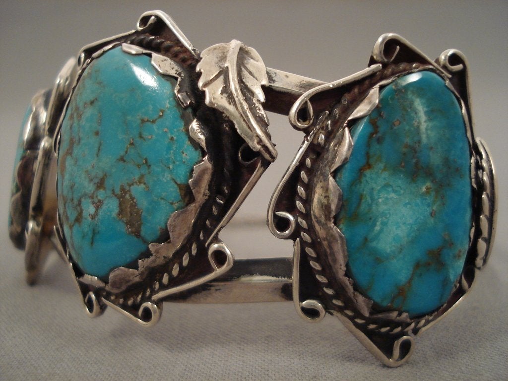 Museum Vintage Navajo Marcus Chavez Native American Jewelry Silver Bra ...