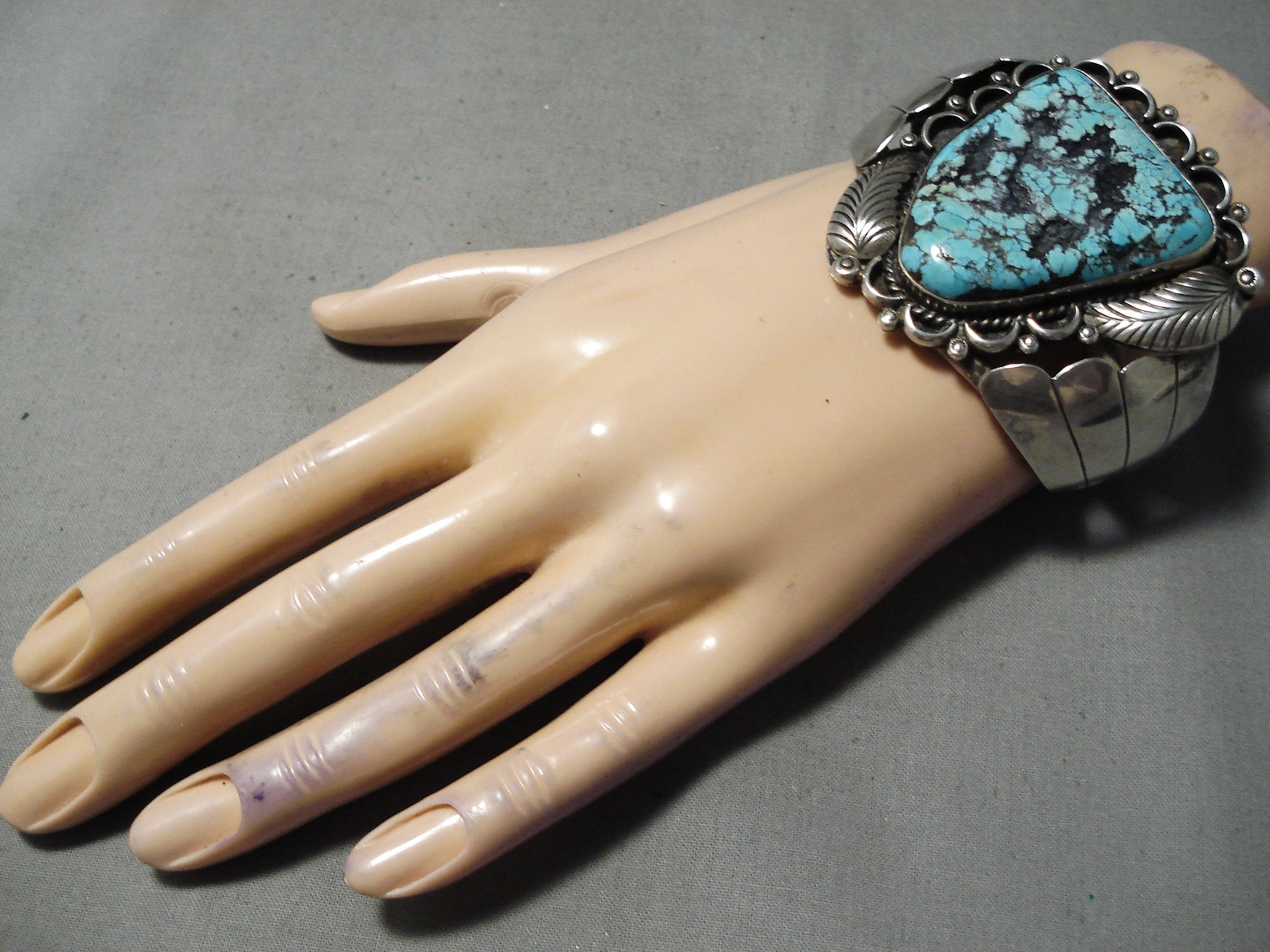 One Of The Best Vintage Native American Navajo Triangle Turquoise Ster ...