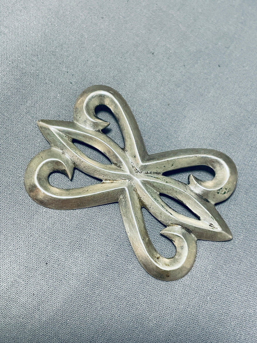 Outstanding Vintage Native American Navajo Sterling Silver Pin – Nativo ...