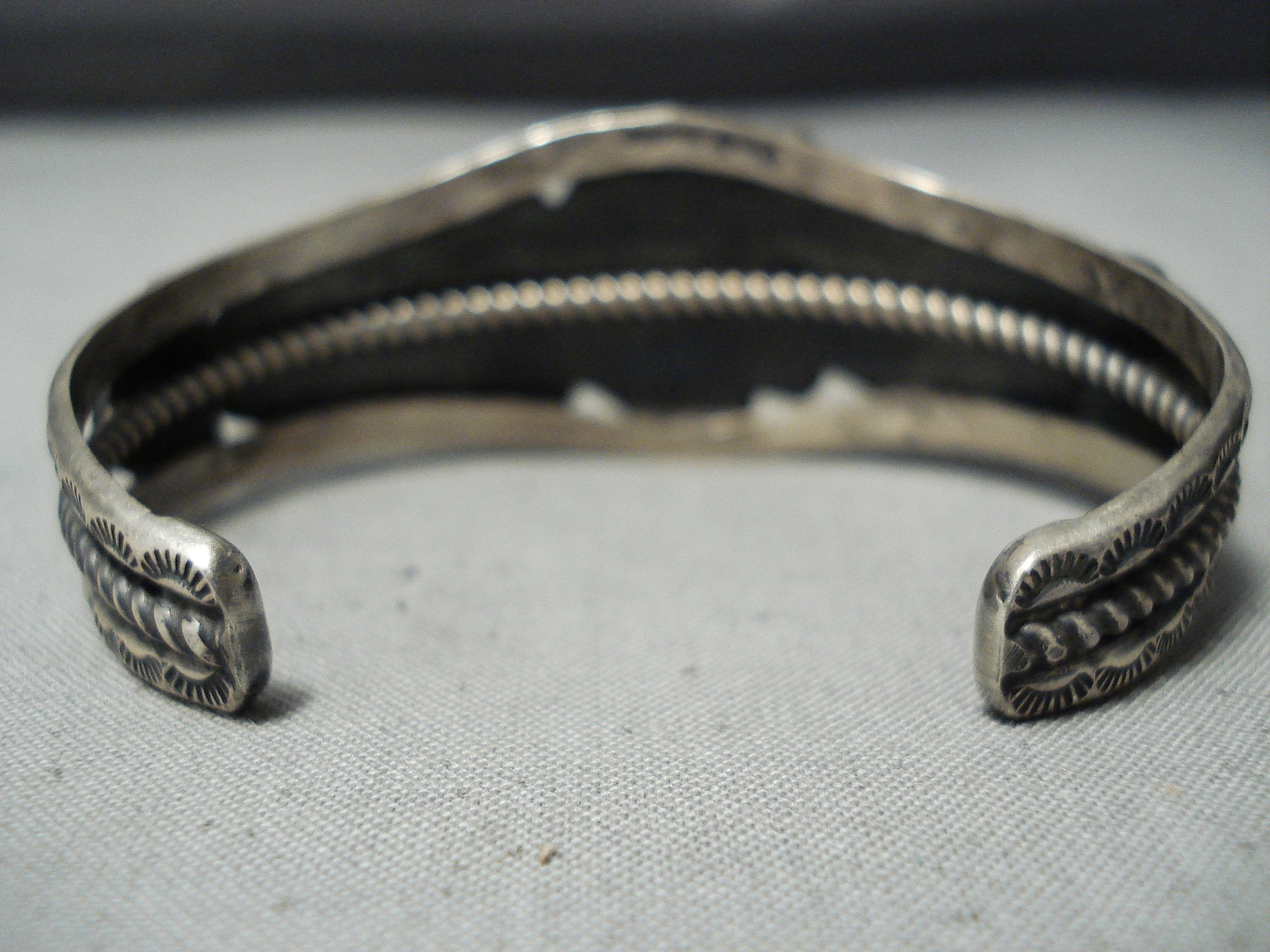 Verdy Jake Vintage Native American Navajo Morenci Turquoise Sterling S ...