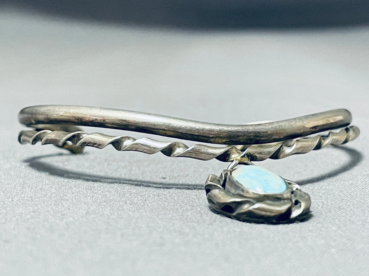 Wonderful Vintage Native American Navajo Turquoise Sterling Silver Bra ...