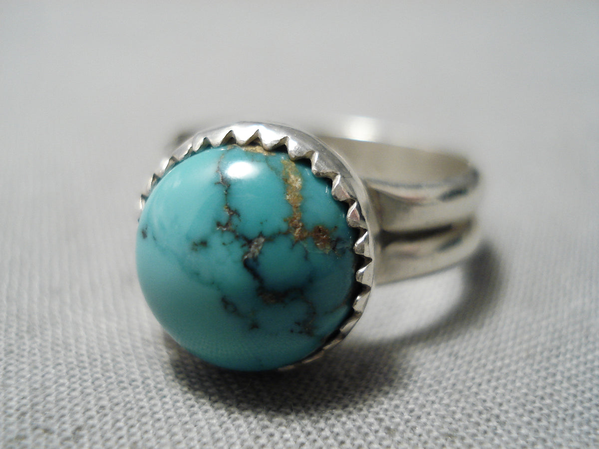 Important Vintage Native American Navajo Spiderweb Turquoise Sterling ...