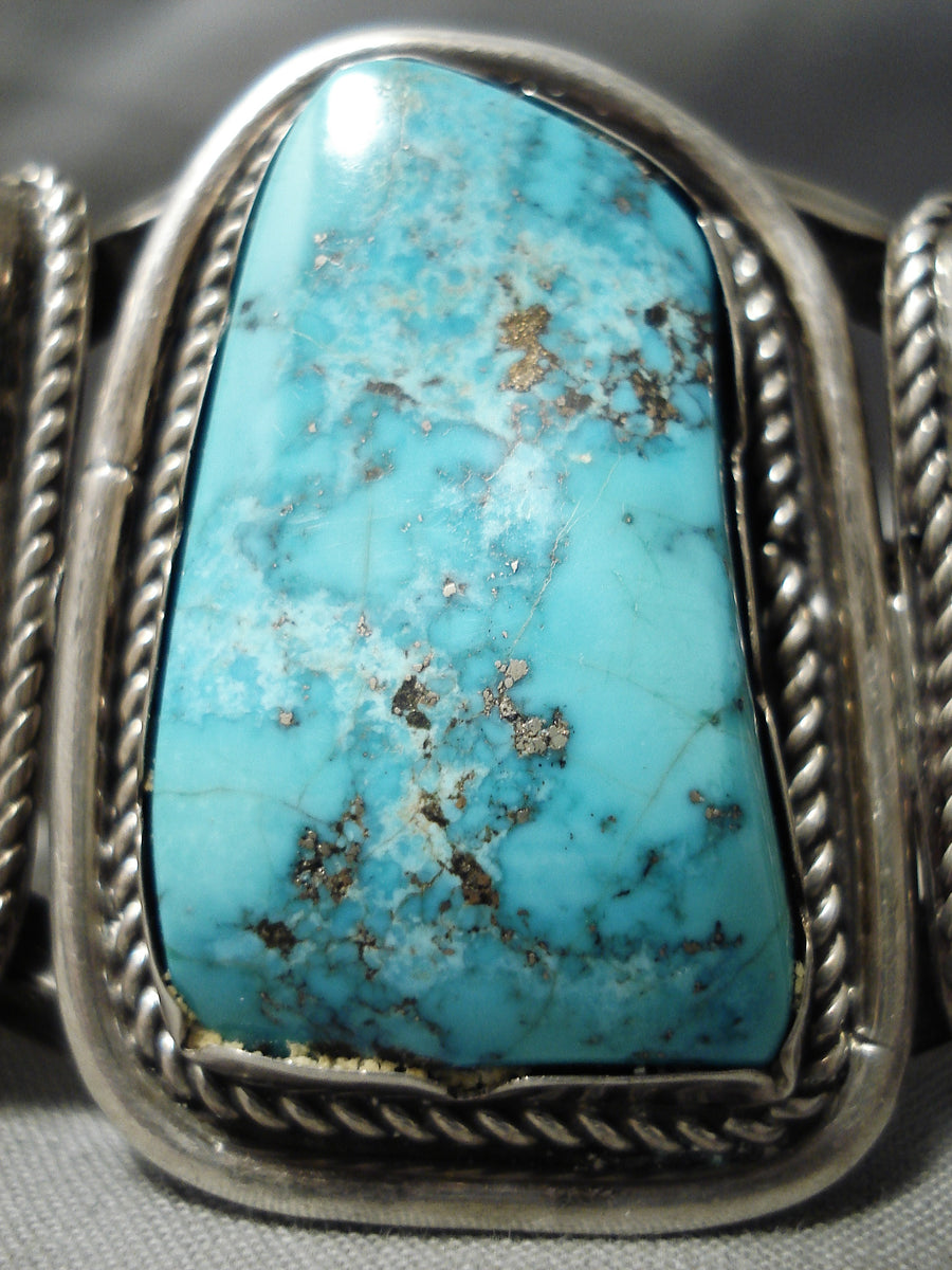 One Of The Best Vintage Native American Navajo Old Kingman Turquoise S ...