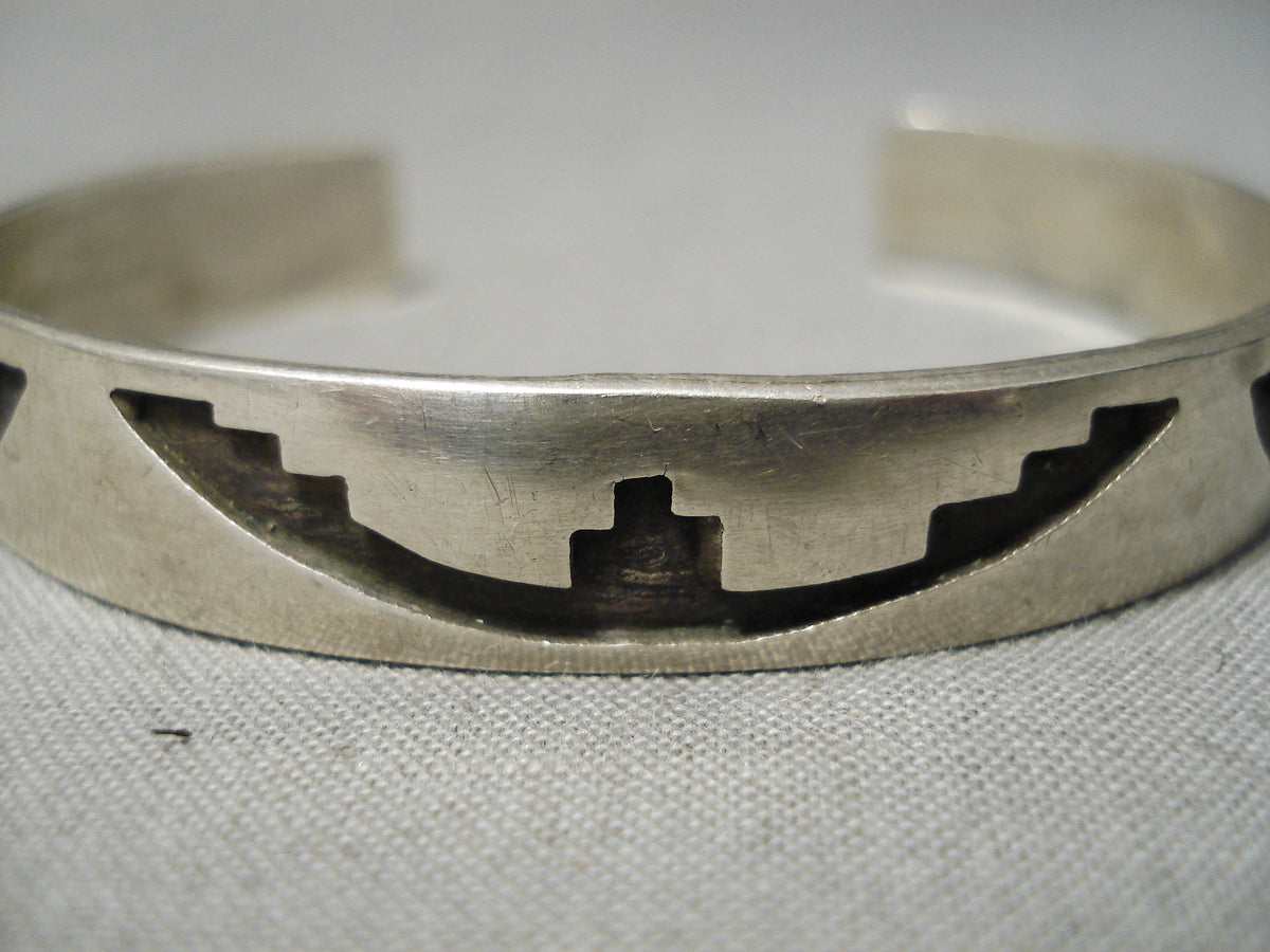 Marvelous Vintage Native American Navajo Tsosie Sterling Silver Geomet ...