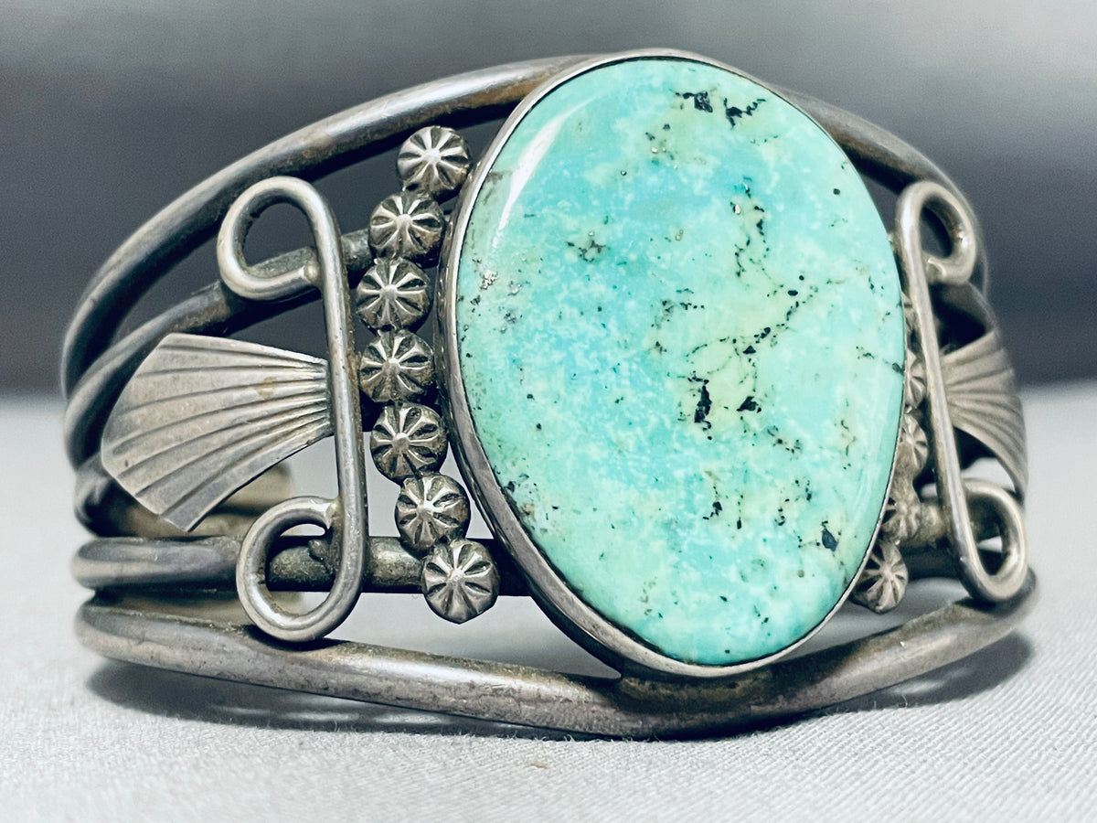 Heavy Museum Vintage Native American Navajo Apache Turquoise Sterling ...