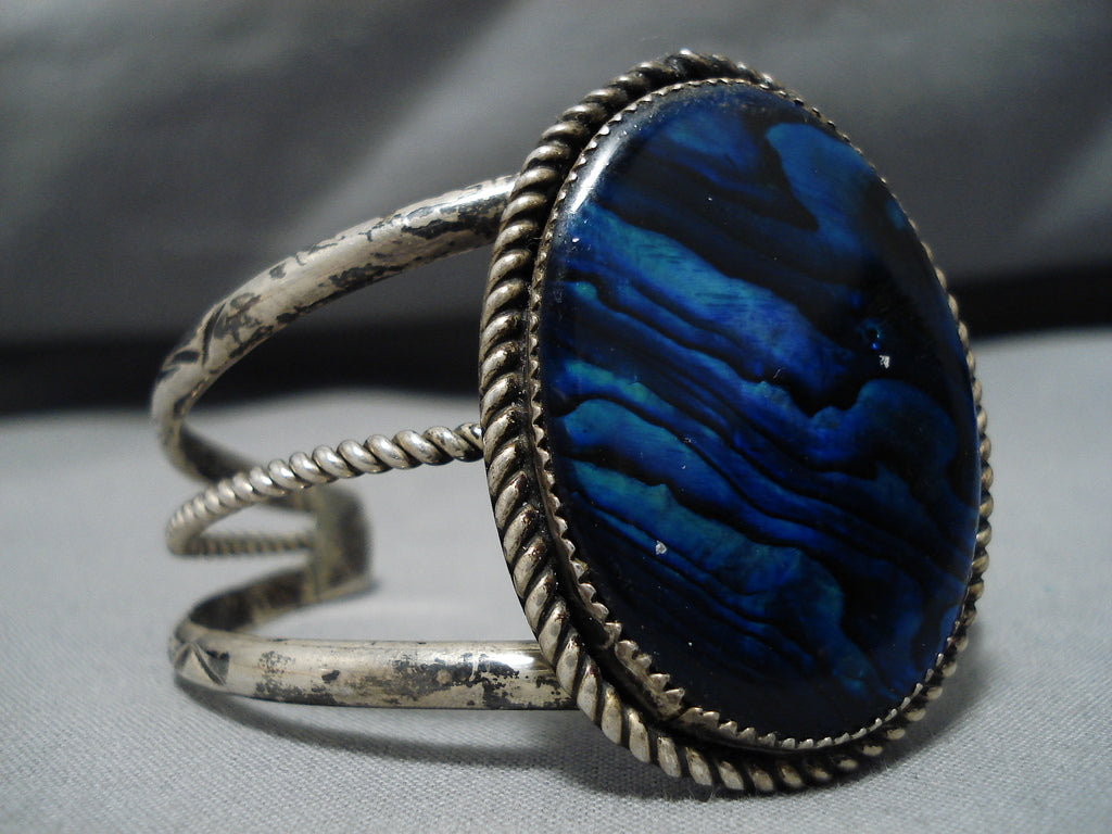 Stunning Vintage Taos Bob Lujan Sterling Silver Native American Bracel ...