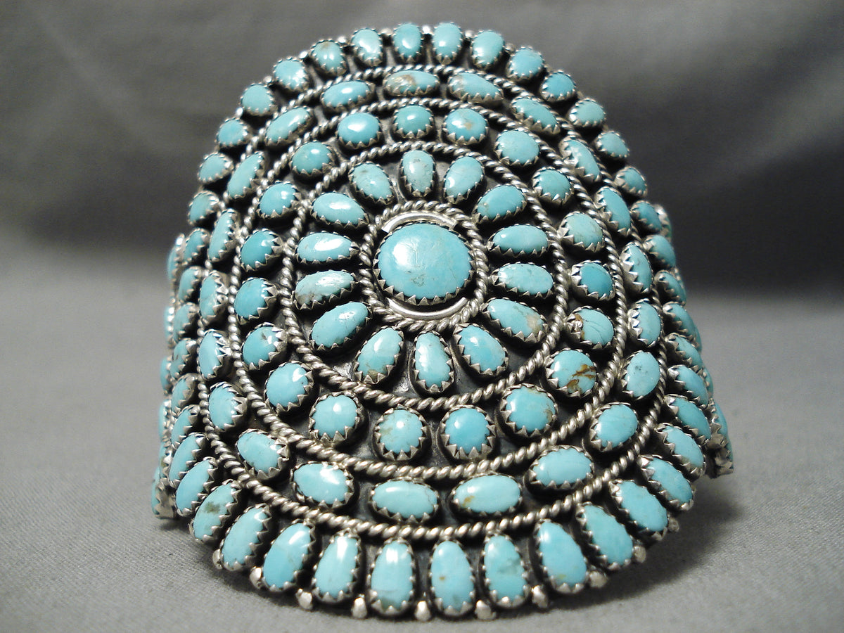 Authentic Vintage Native American Navajo Larry Moses Begay Turquoise S ...