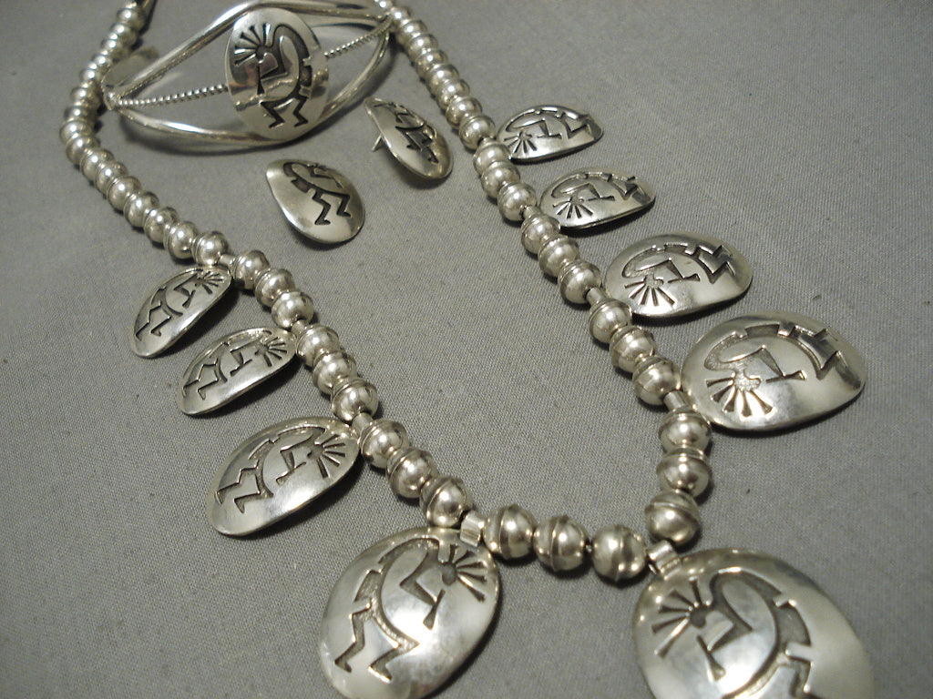 Rare Vintage Native American Navajo Tom Sam Sterling Silver Kokopelli ...
