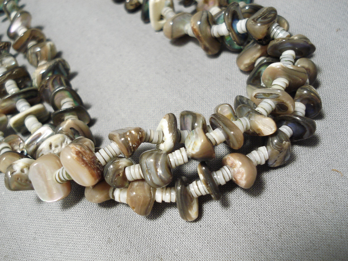 One Of The Finerst Vintage Native American Navajo Abalone Shell Sterli ...