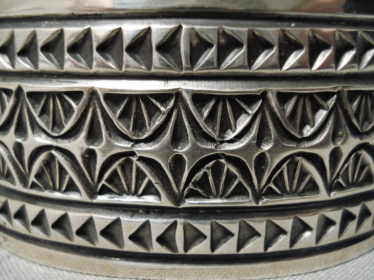 Detailed Important Vintage Native American Navajo Intricate Stamp Ster ...