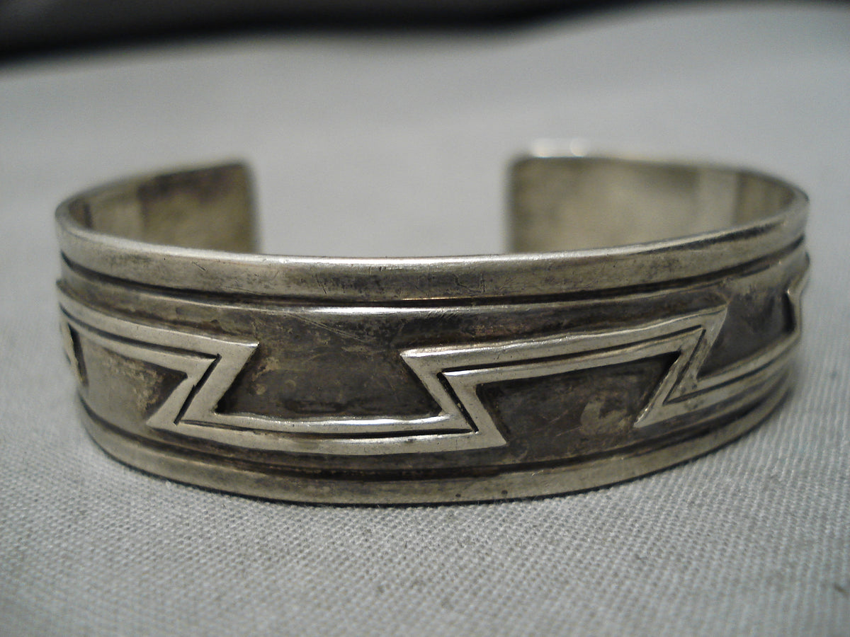 Signed Vintage Hopi Native American Sterling Silver Bracelet – Nativo Arts