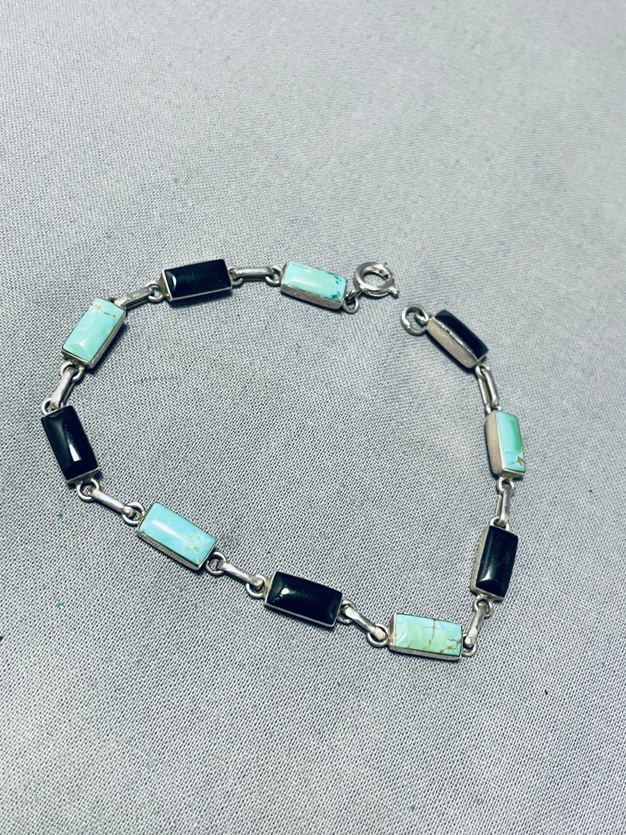 Amazing Native American Navajo Royston Turquoise Sterling Silver Link ...