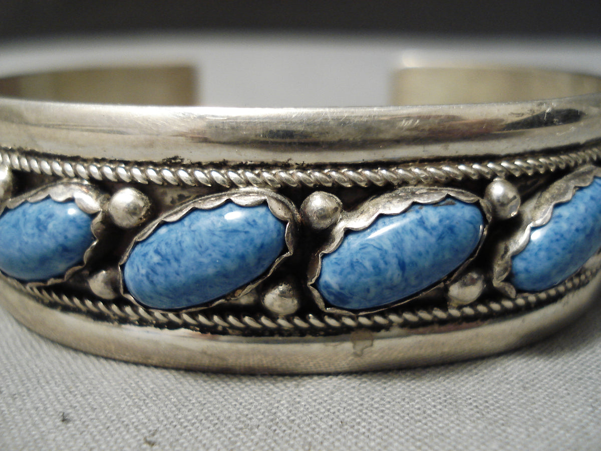 Rare Roy Begay Vintage Native American Navajo Slanted Lapis Sterling S ...