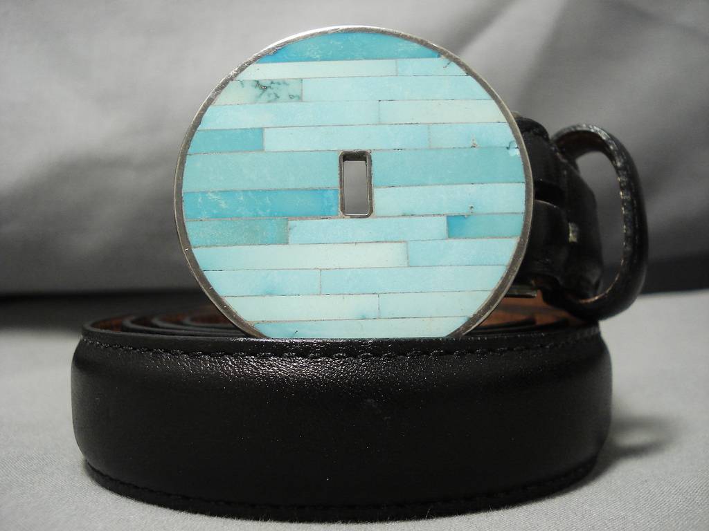 Christine Alice Eustace Native American Zuni Vintage Turquoise Sterlin ...