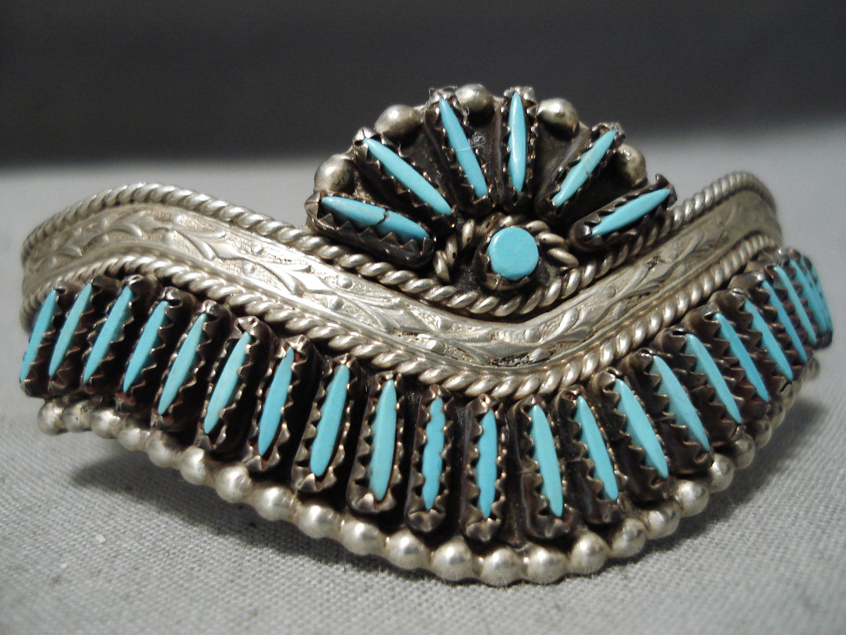 Beautiful Tiara Turquoise Vintage Native American Navajo Sterling Silv ...
