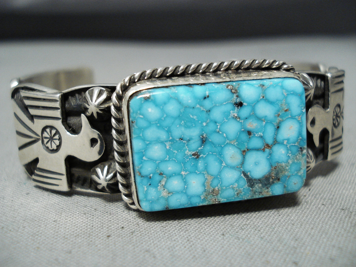 Important High Grade Albert Jake Native American Navajo Turquoise Ster ...